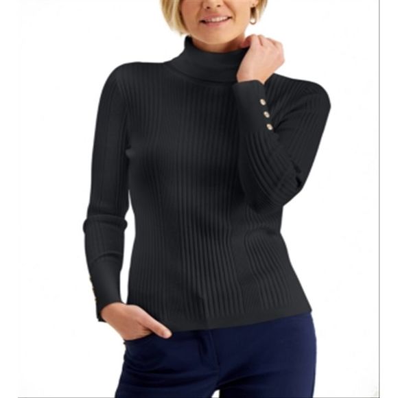 JM Collection | Sweaters | Jm Collection Womens Ribbed Turtleneck ...